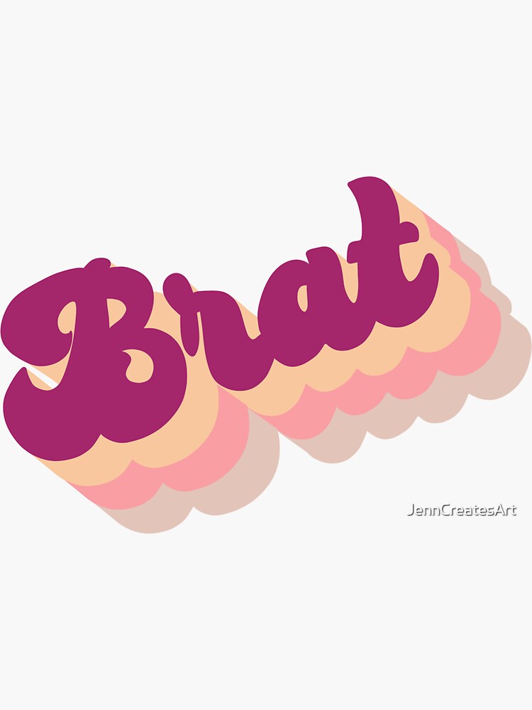 "Brat - Let them know with this retro 1970’s design (D/s BDSM kink ...