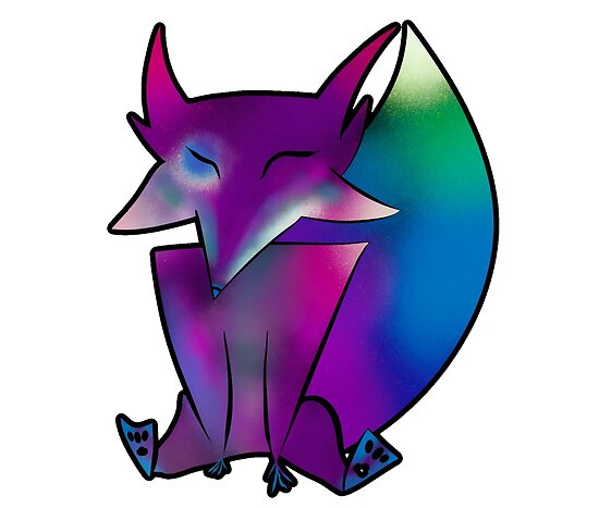 "Galaxy Fox" Poster by cEvermore | Redbubble
