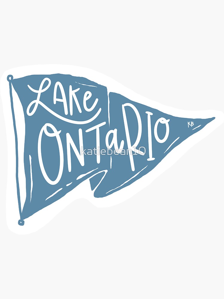 "Lake Ontario Flag" Sticker for Sale by katiebean10 | Redbubble