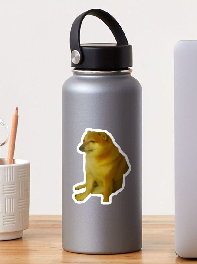"Cheems sad dodge meme" Sticker by Jeangel97 | Redbubble