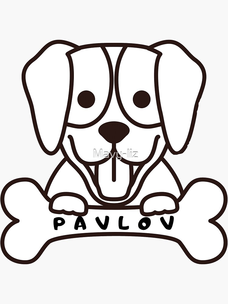 "Pavlov's Dog" Sticker for Sale by Mavy-liz | Redbubble