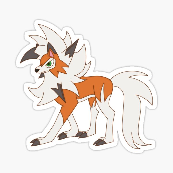 Dusk Lycanroc Stickers | Redbubble