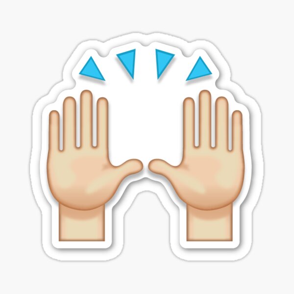 Hand Emoji Stickers | Redbubble