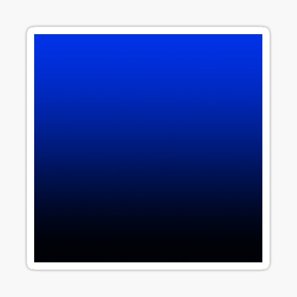 "BLUE TO BLACK FADE ||| by solomaskx" Sticker for Sale by solomaskx ...