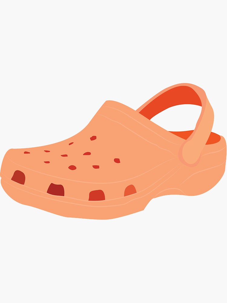 "Orange Croc" Sticker for Sale by kndll | Redbubble