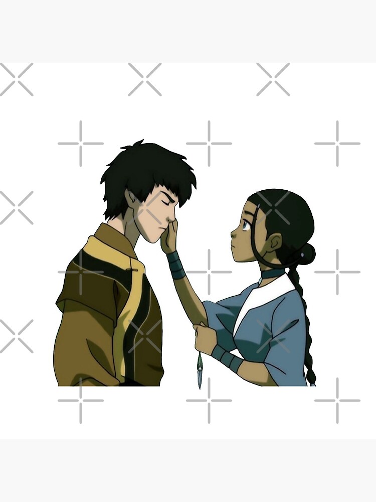 "Katara offers to heal Zuko scar Avatar" Pin for Sale by blueeyes374 ...