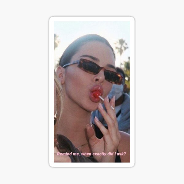 "Kendall Jenner MOOD" Sticker for Sale by VeeMasunu | Redbubble