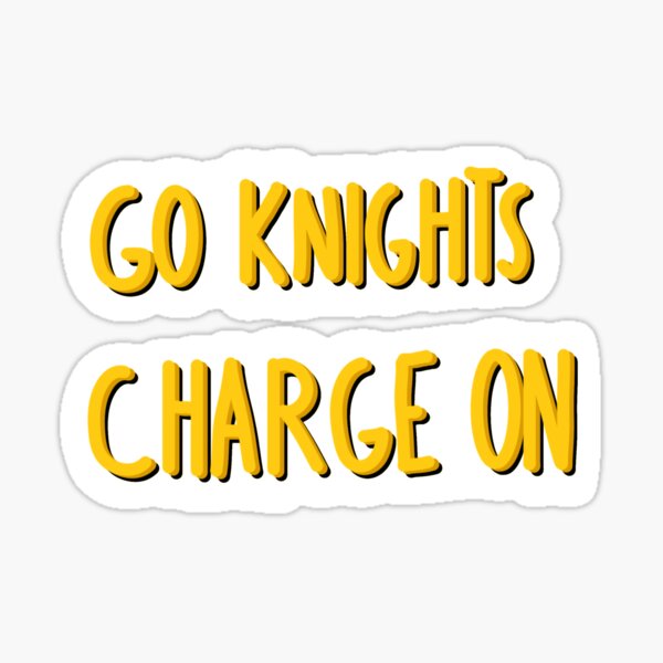 "Go Knights Charge On UCF" Sticker for Sale by emmyc425 | Redbubble