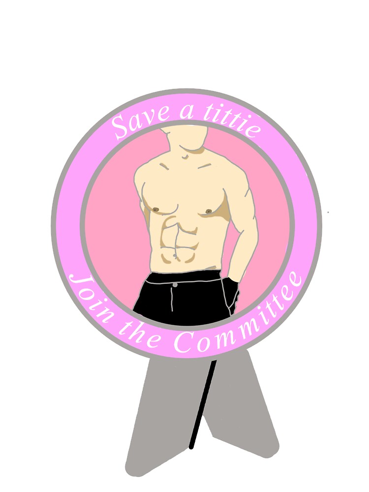 "Big Tiddie Committee" Sticker for Sale by BearPawCo | Redbubble