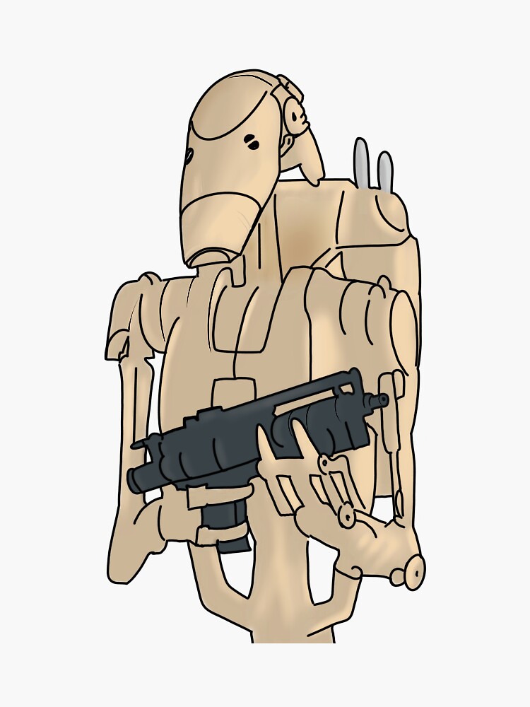 "B1 Battle Droid" Sticker for Sale by Beth27X | Redbubble
