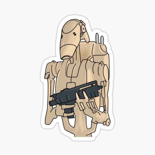 "B1 Battle Droid" Sticker for Sale by Beth27X | Redbubble