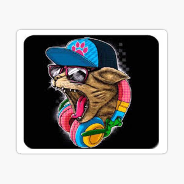 "Gamer Cat" Sticker by ConnorHolmstrom | Redbubble