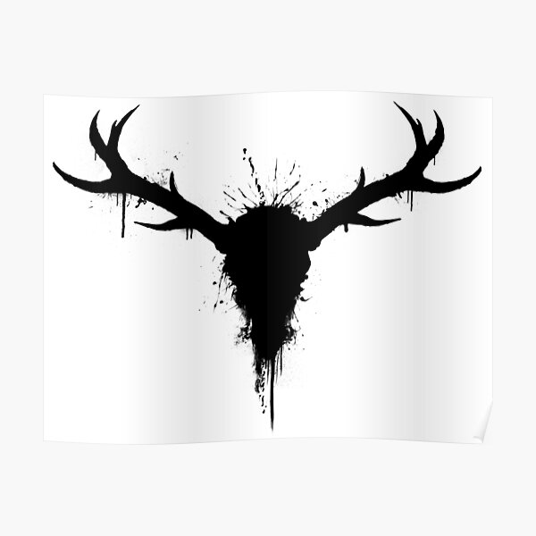 "Stag Nation (B&W)" Poster for Sale by Gorewhoreaust | Redbubble