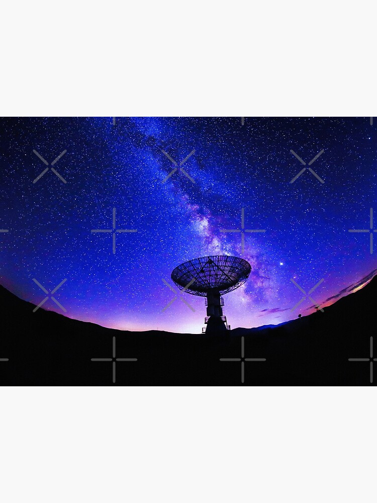 "VLA Radio Telescope: Milky Way, night" Poster by SynthWave1950 | Redbubble
