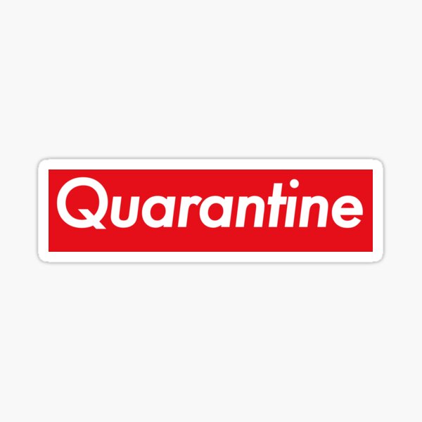 "Quarantine Box Logo" Sticker by ishme | Redbubble