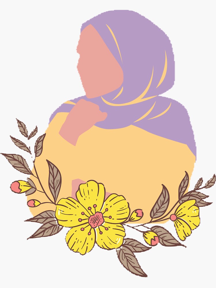 "hijab" Sticker for Sale by B-Creation | Redbubble