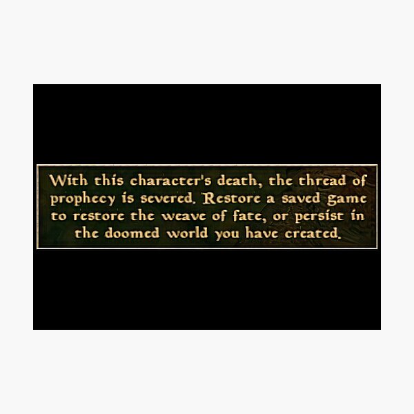 "With This Character's Death Meme" Photographic Print for Sale by ...