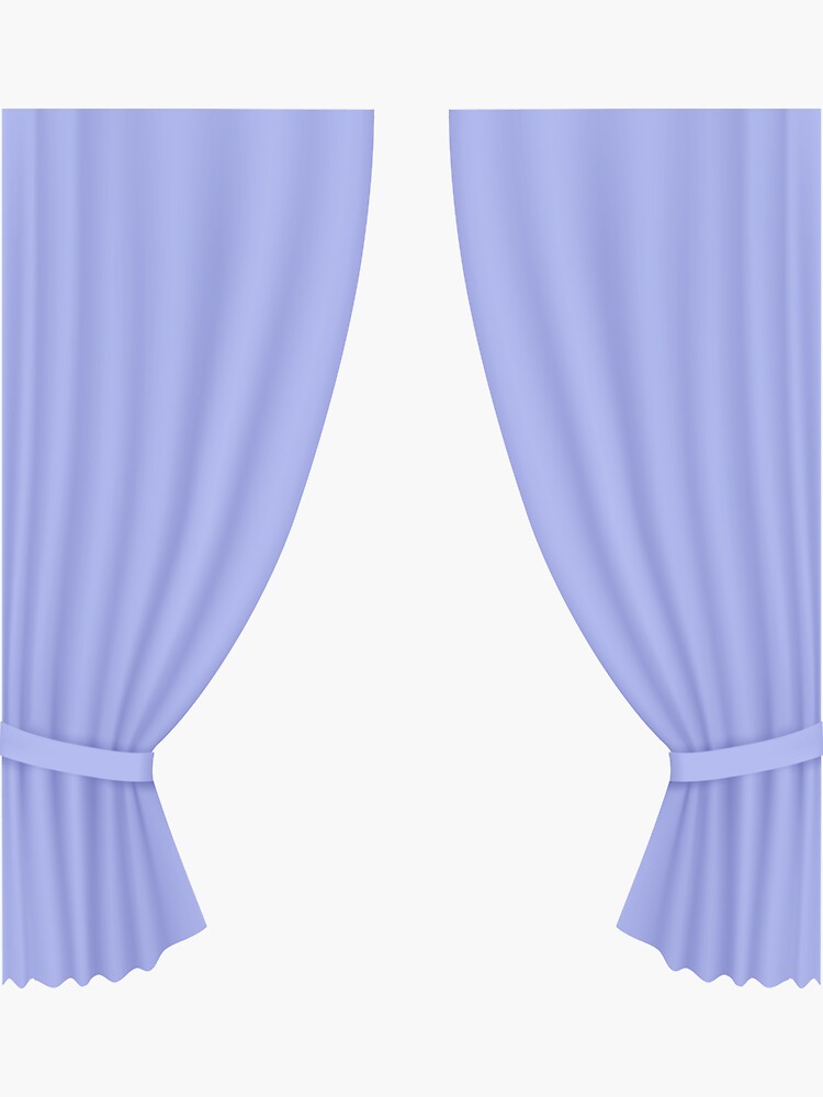 "Curtains" Sticker by elenapasquali | Redbubble