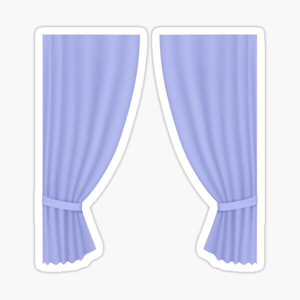 "Curtains" Sticker by elenapasquali | Redbubble