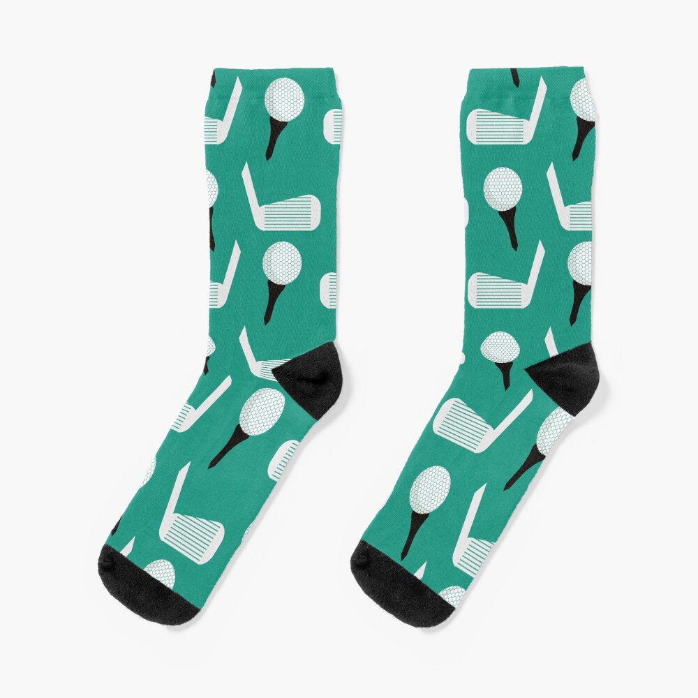 "Golf Pattern (Green)" Socks for Sale by BuiceJox | Redbubble