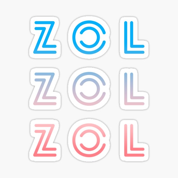 "Zol zOl zoL" Sticker by Kajusmcr | Redbubble