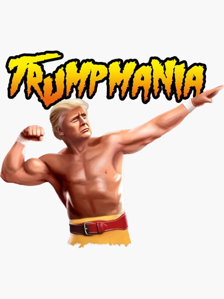 "Trumpmania Trump FunnyTrump" Sticker for Sale by rivascase | Redbubble