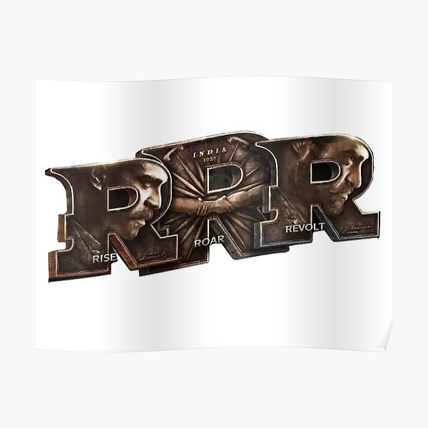 "RRR" Poster for Sale by Srirangarakesh | Redbubble