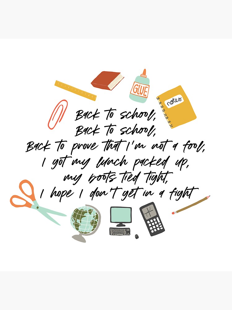 "Back to school Billy Madison Song Funny teacher " Sticker for Sale by ...
