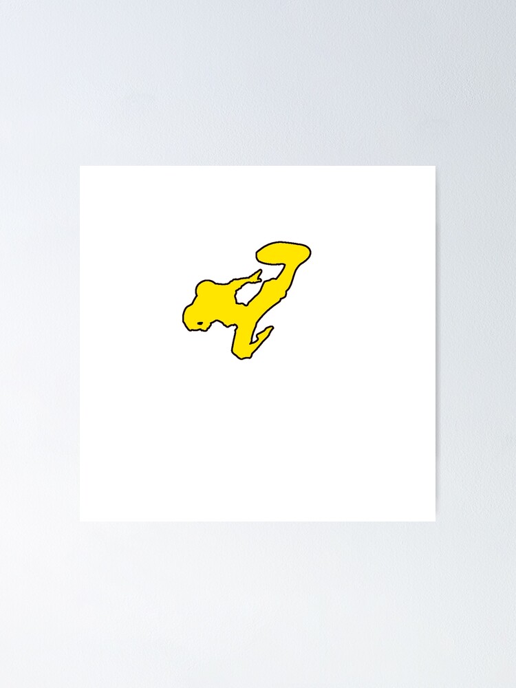 "Flying kick logo" Poster for Sale by Rb-insta | Redbubble