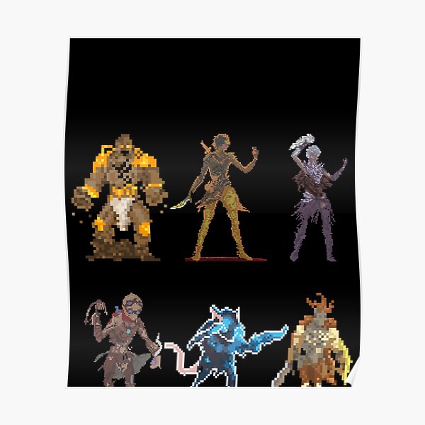 "Gloomhaven Starter Characters Pixel Design - Board Game Inspired ...