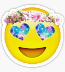 Flower Crown Emoji Stickers | Redbubble