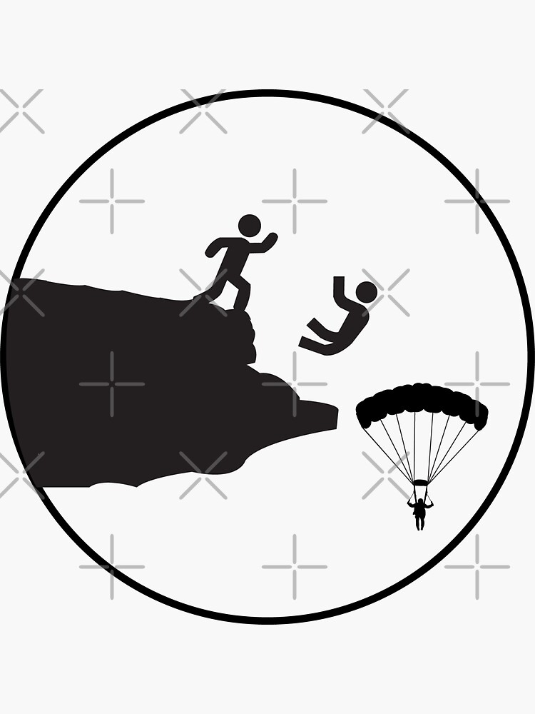 "Base Jumping Dad Fathers Day Gift" Sticker for Sale by TastefulTees ...