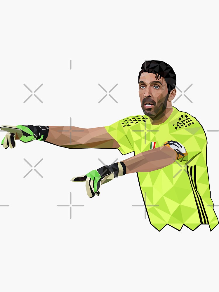 "Mighty Buffon low poly art" Sticker by kingswag | Redbubble