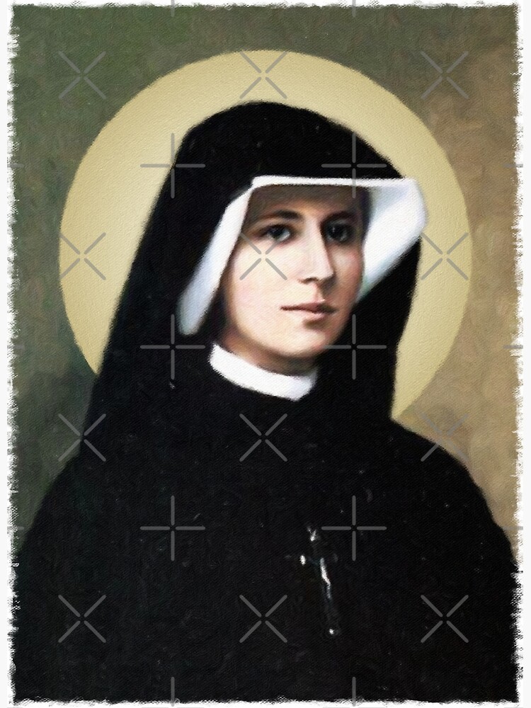 "Saint Maria Faustina Kowalska" Art Print by Beltschazar | Redbubble