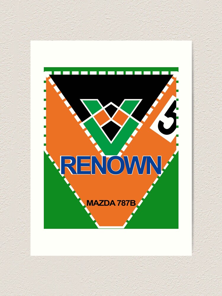 "Mazda 787B Le Mans Car Livery design" Art Print by GetItGiftIt | Redbubble