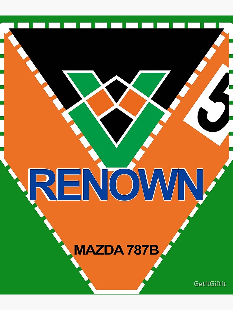 "Mazda 787B Le Mans Car Livery design" Art Print by GetItGiftIt | Redbubble