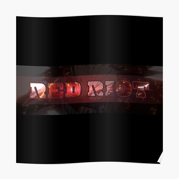 "Red Riot MHA Ver. 1" Poster by MaikoDesigns | Redbubble