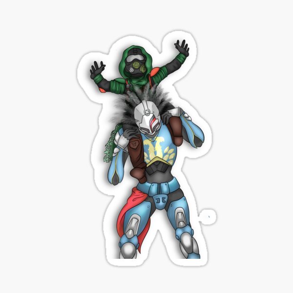 "Destinys Piggyback" Sticker by PhoenyxVII | Redbubble