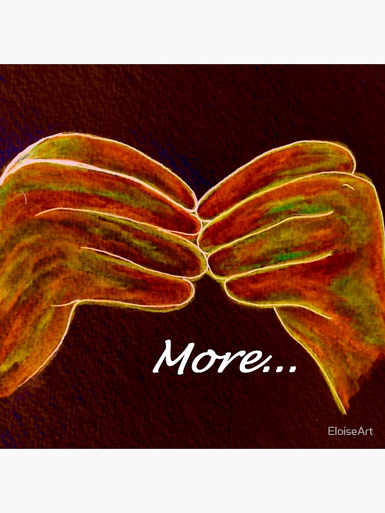 "American Sign Language MORE" Sticker by EloiseArt | Redbubble