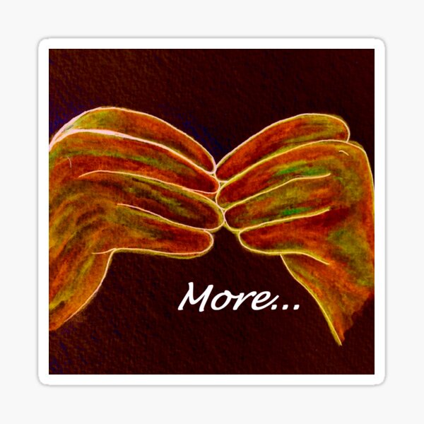 "American Sign Language MORE" Sticker by EloiseArt | Redbubble