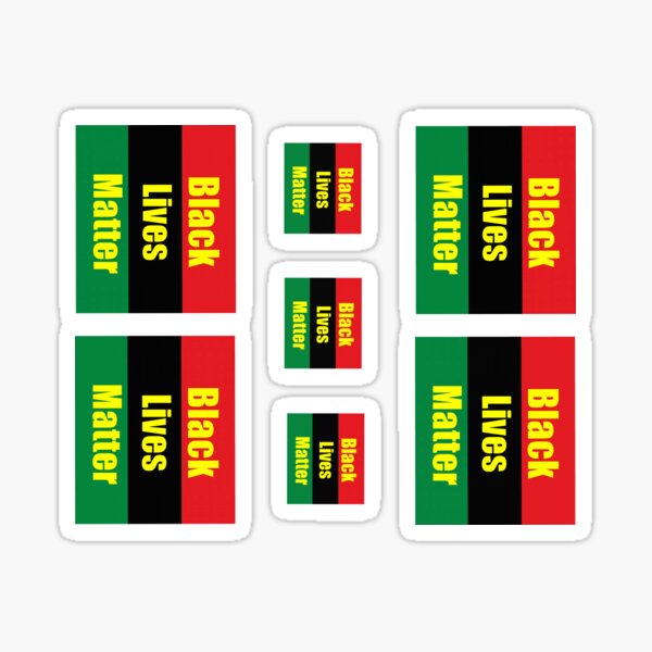 "Black Lives Matter mini Sticker Set - Pan-African Flag" Sticker by ...