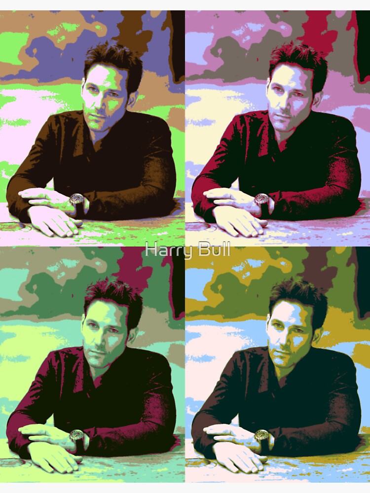"Paul Rudd Pop Art" Sticker for Sale by HarryBull | Redbubble