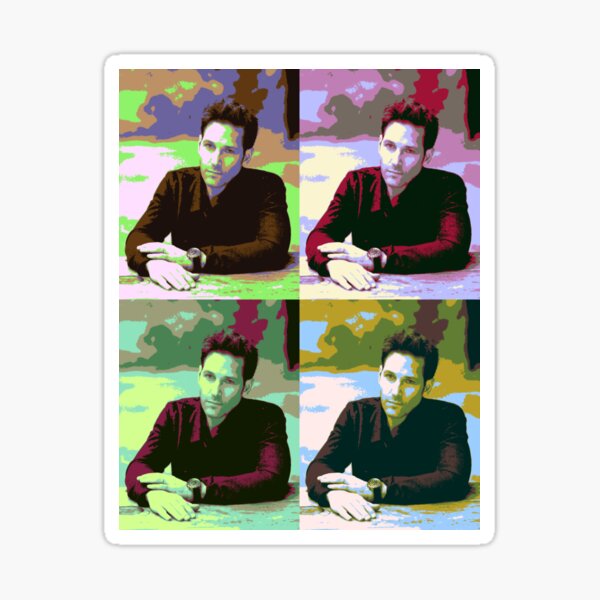 "Paul Rudd Pop Art" Sticker for Sale by HarryBull | Redbubble
