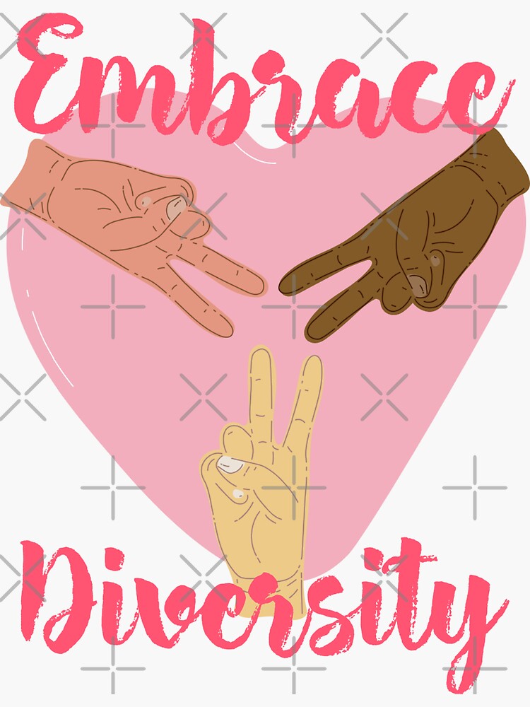 "Embrace Diversity feminin beautiful design " Sticker for Sale by ...