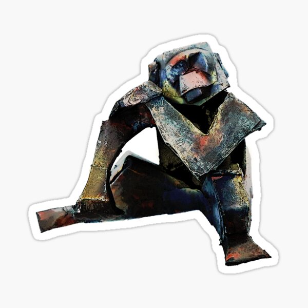"Sitting Monkee" Sticker by Packeredo | Redbubble