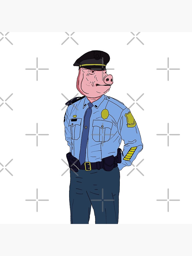 "Cop Pig" Framed Art Print for Sale by tsfea | Redbubble