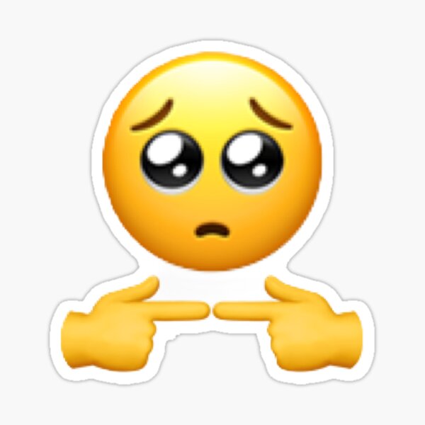 "shy emoji" Sticker by andthe-ranch | Redbubble