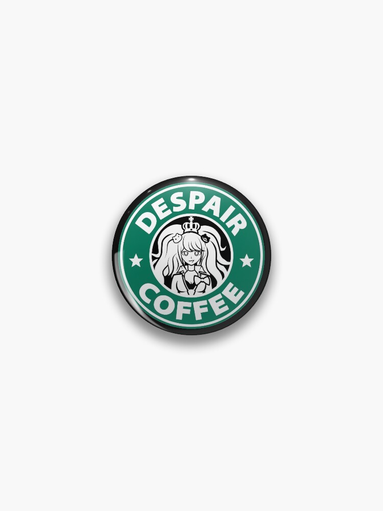 "Despair Coffee / Danganronpa" Pin for Sale by Ruwah | Redbubble