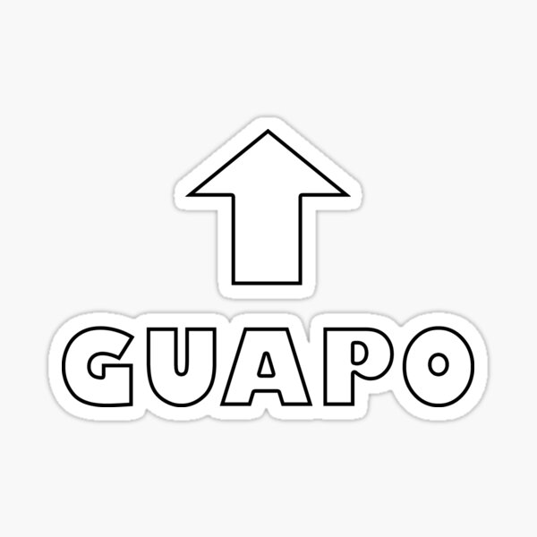"Guapo Tshirt" Sticker by KenyCanales | Redbubble