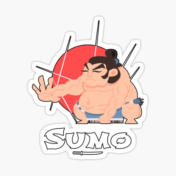"Sumo" Sticker for Sale by TampopoCo | Redbubble